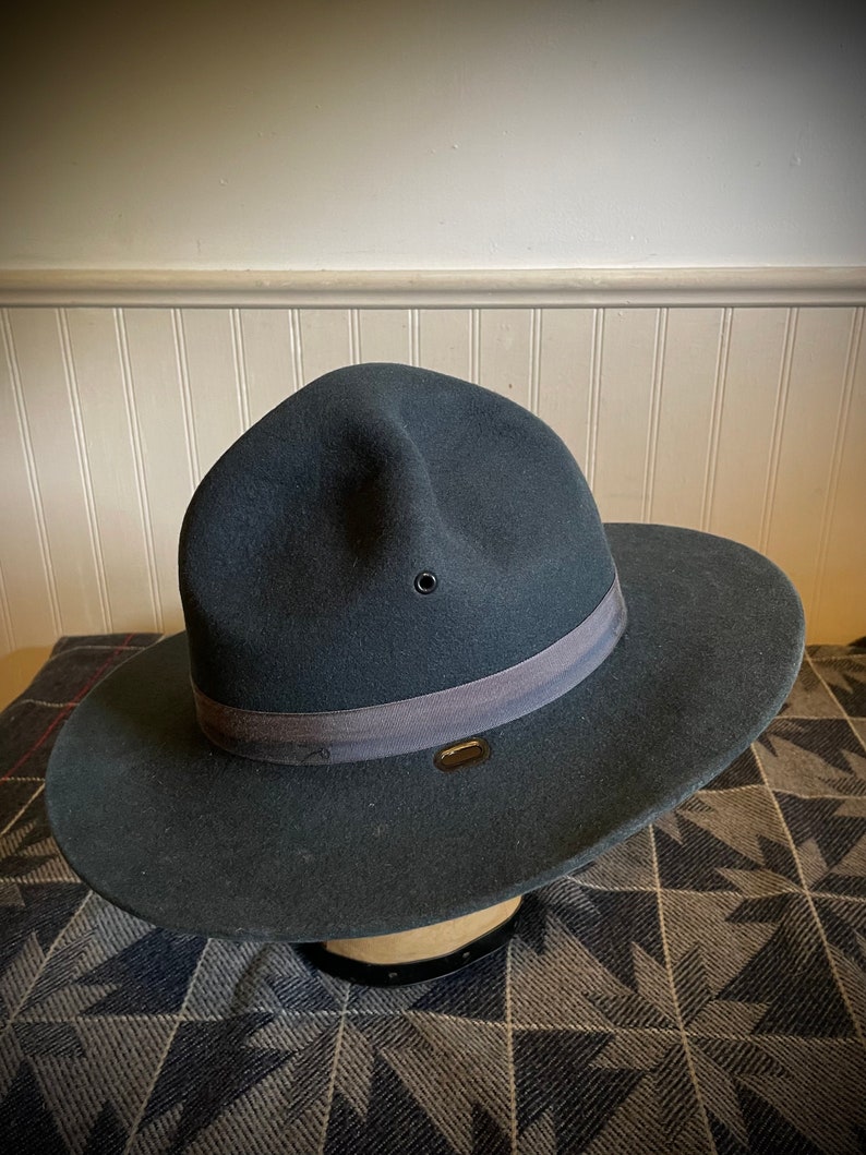 Vintage Stratton Boy Scout Campaign Hat – Military Drill Sergeant Style ...