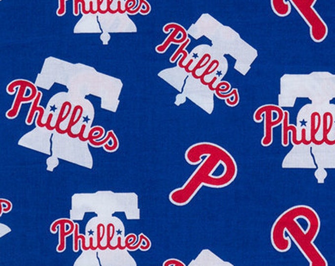 Philadelphia Phillies Fabric by the Yard, Cotton Philadelphia Phillies ...