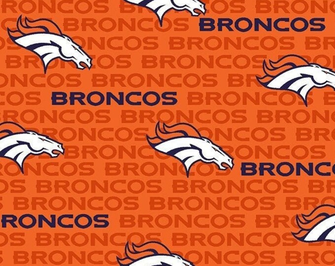Denver Broncos Fabric by the Yard, Cotton Denver Broncos Fabric ...