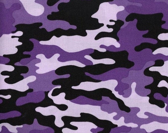 Purple Cotton Camo Fabric by the Yard, Camouflage, #15314 - Etsy