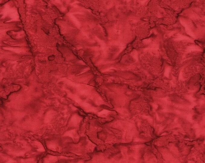 Red Batik Fabric by Tonga for Timeless Treasures, Beet Tonga Batik, Red ...