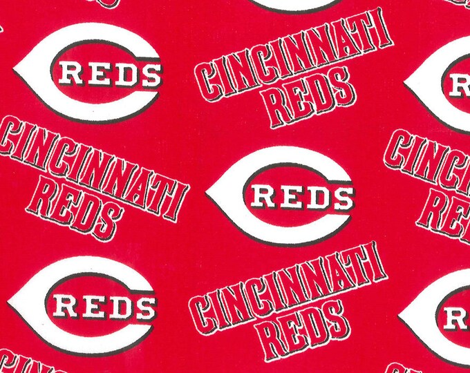 Cincinnati Reds Fabric by the Yard, Cotton Cincinnati Reds Fabric ...