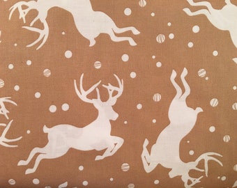 Reindeer fabric | Etsy