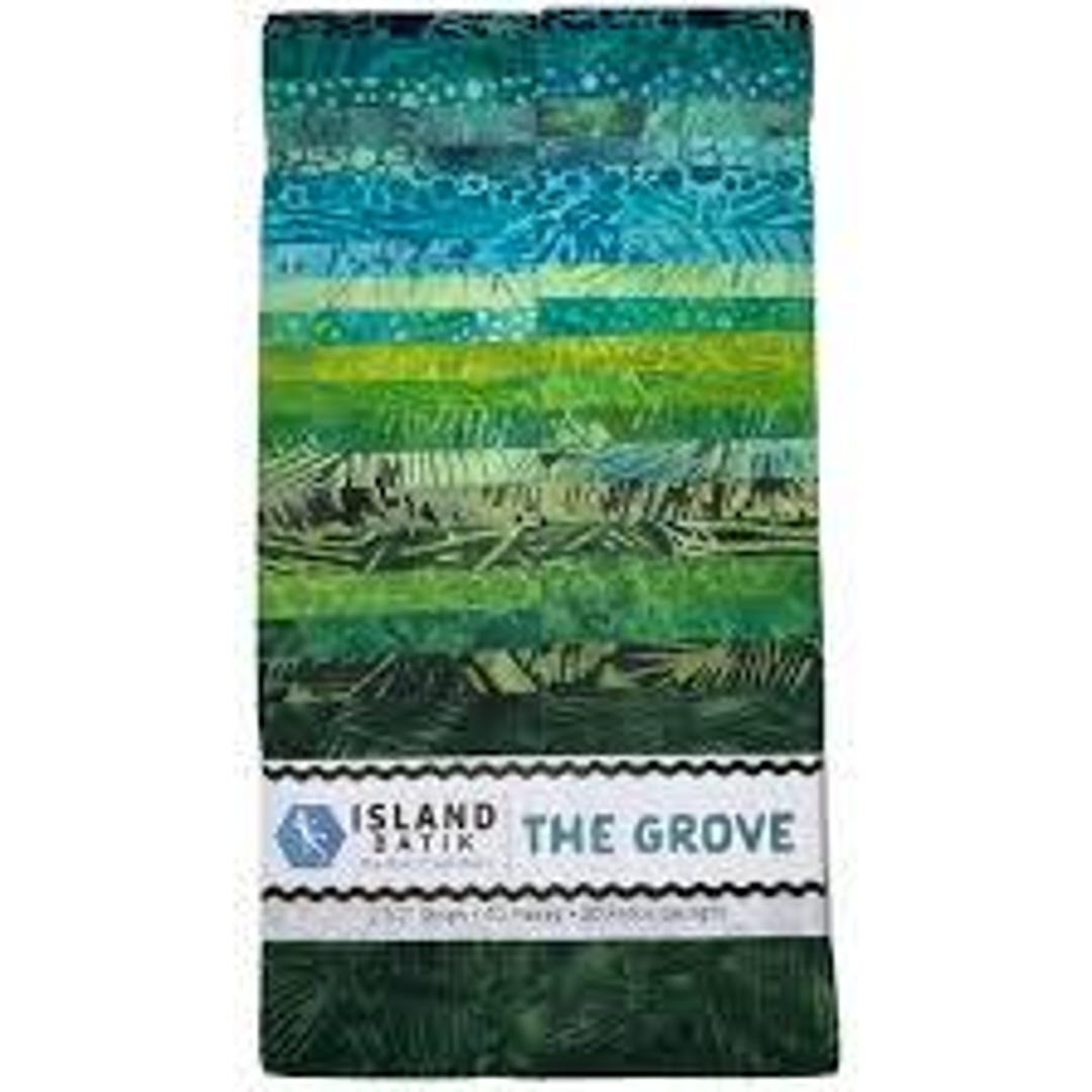 Batik Fabric 2.5 Inch Strips, the Grove Island Batik Strips, Batik ...