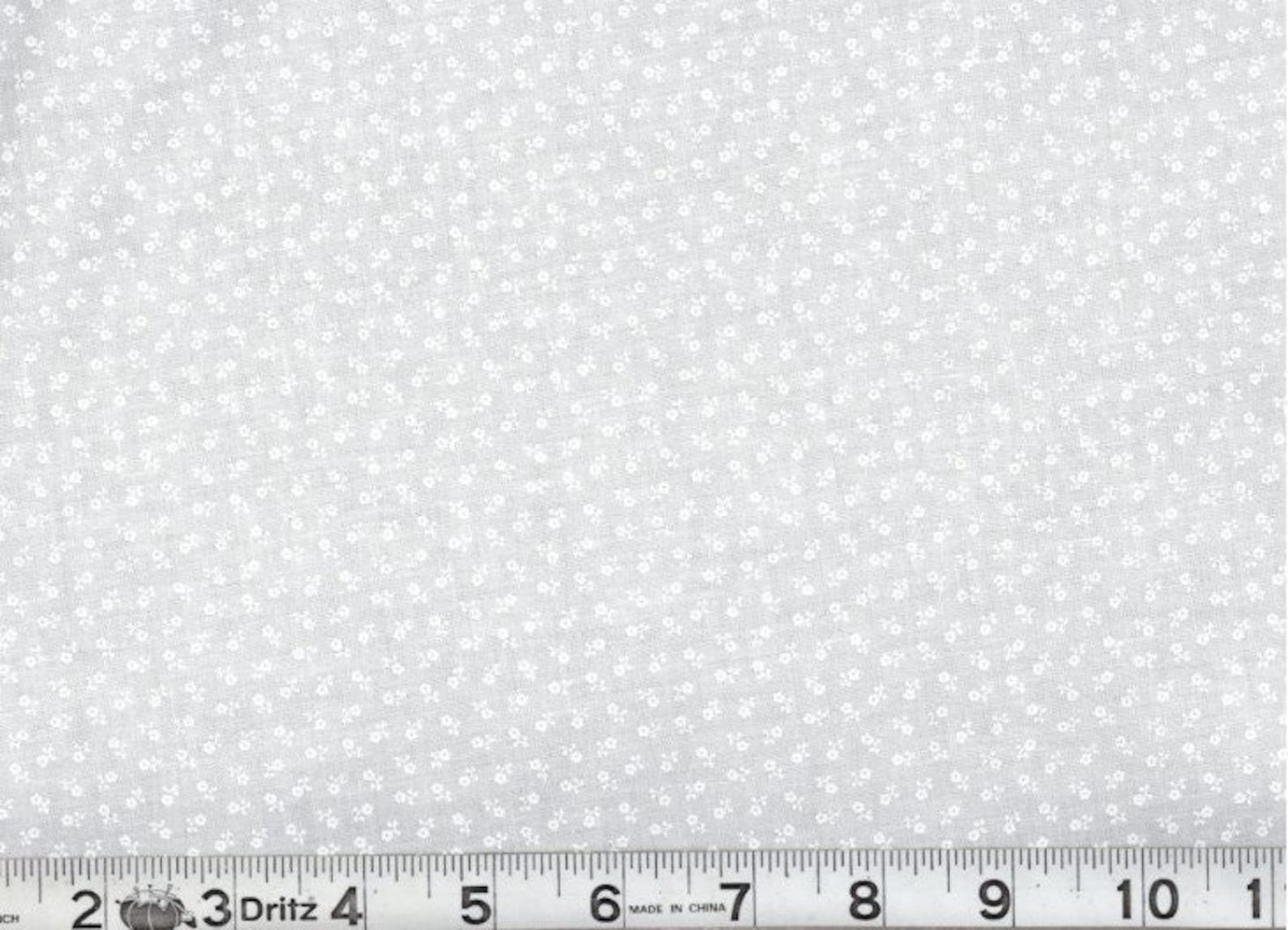 White on White Floral Cotton Fabric by the Yard, #23766 - Etsy