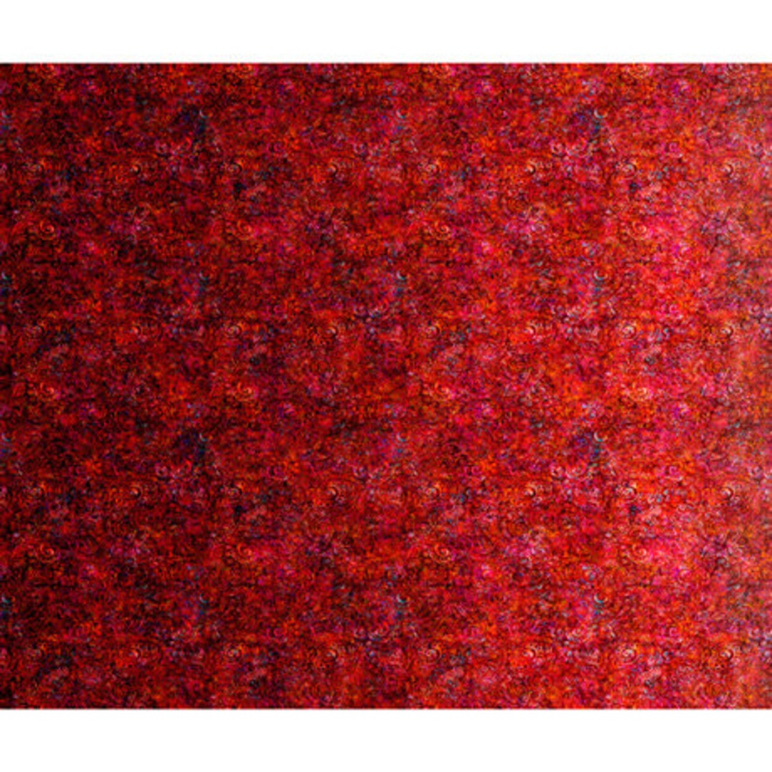 Red Fabric by the Yard, Red Swirl Fabric, Red Cotton Fabric, Red Fabric ...