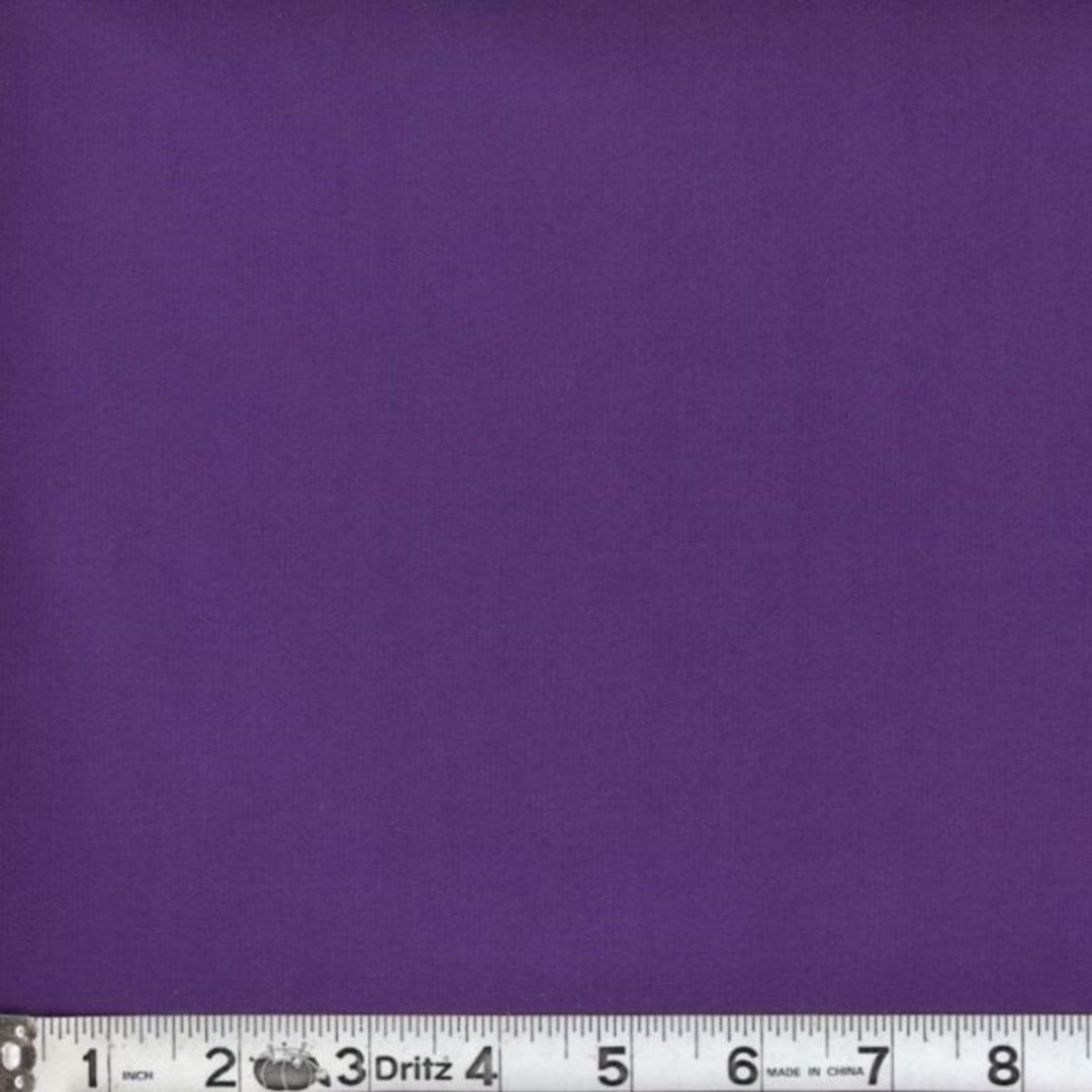 Solid Purple Fabric by the Yard, Solid Purple Cotton Fabric, Purple ...