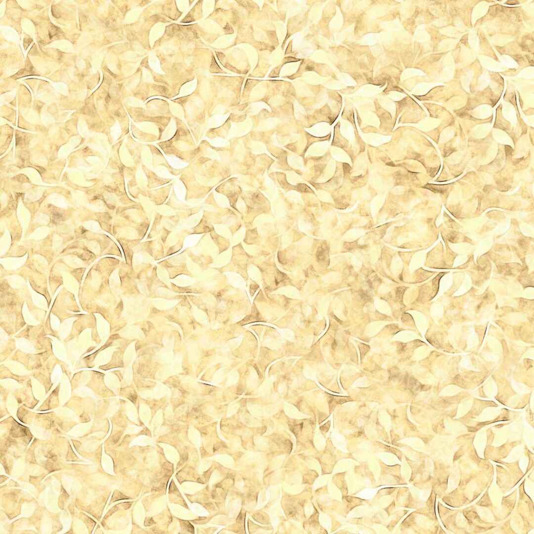 Cream Fabric by the Yard Vine Dance Fabric Line Digitally Printed ...