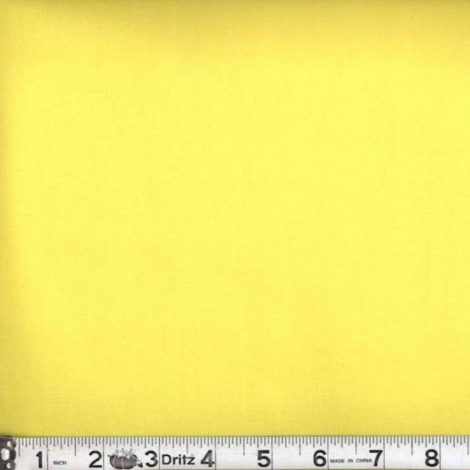 Yellow Fabric by the Yard Solid Yellow Fabric Sunshine - Etsy