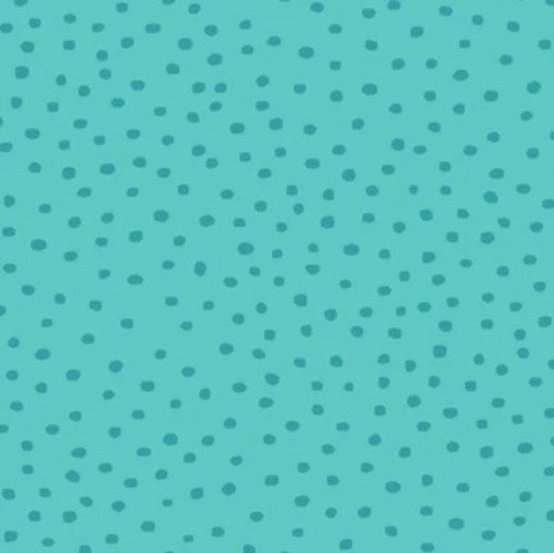 Aqua Fabric by the Yard by Sarah J for Marcus Fabrics Carousel Line ...