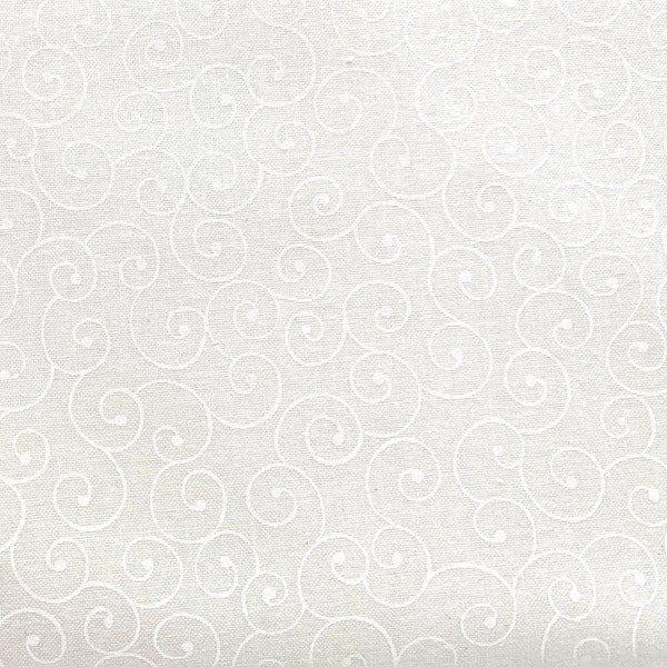 White Swirl Fabric - Etsy