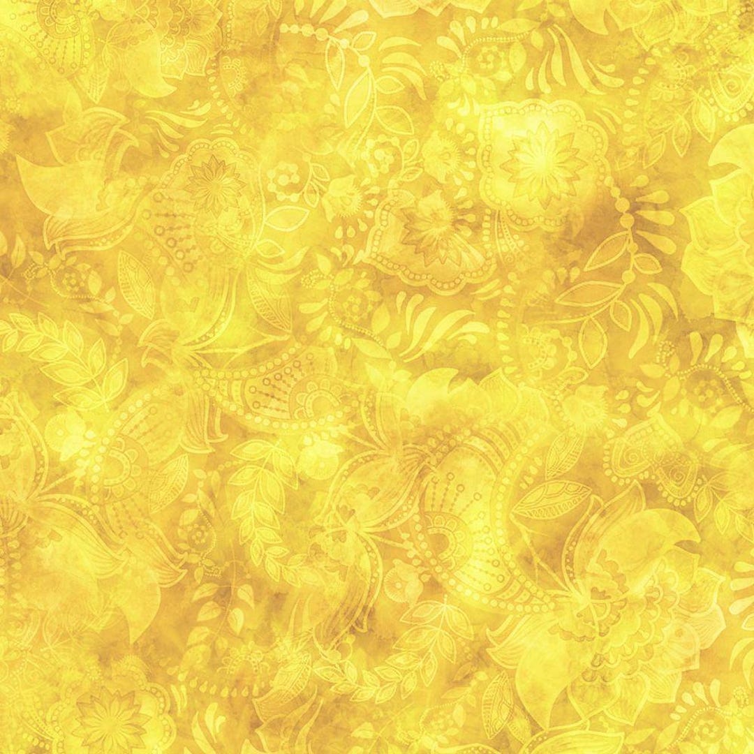 Yellow Fabric by the Yard Fairy Tale Fabric Line Digitally Printed ...