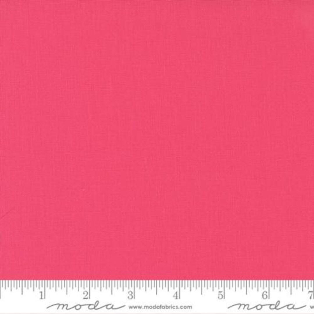 Moda Bella Solids in Popsicle 9900 143, Solid Pink Cotton Fabric, Pink ...