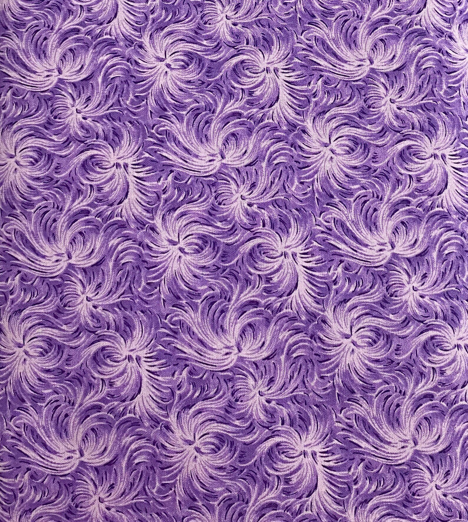Lilac Fabric by the Yard Lilac Calico Fabric Lilac Fabric - Etsy