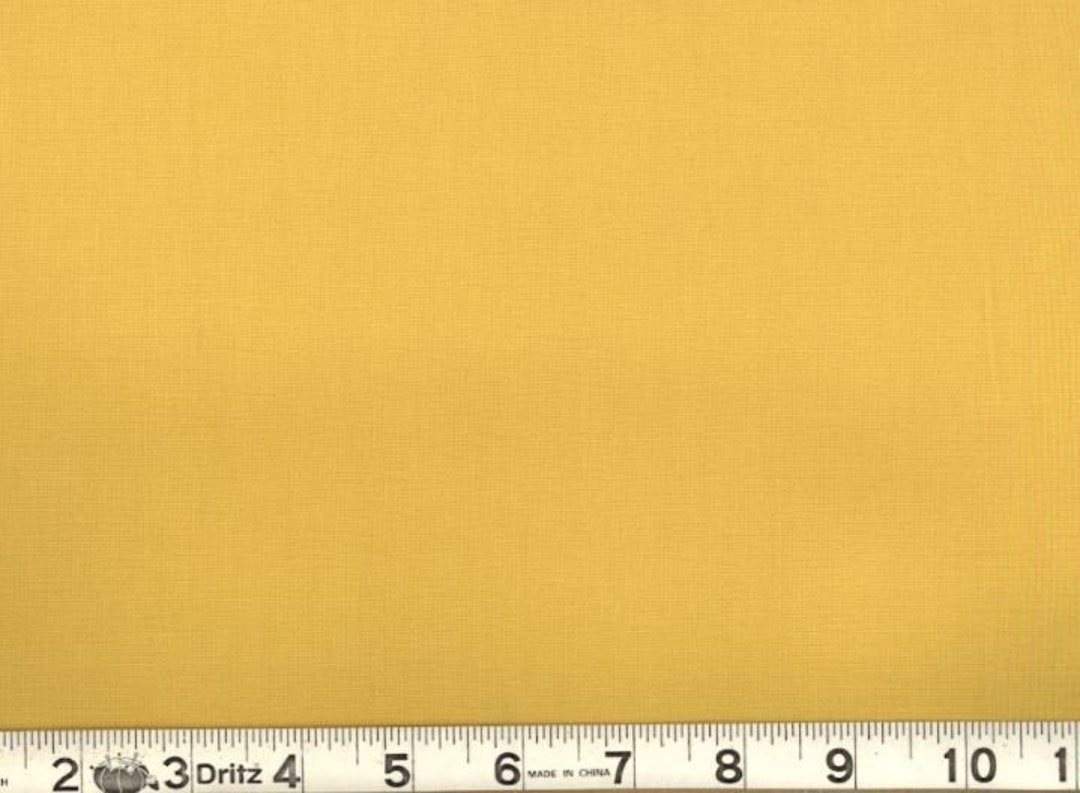 Mustard Fabric by the Yard, Solid Mustard Fabric, Yellow Fabric, Solid ...