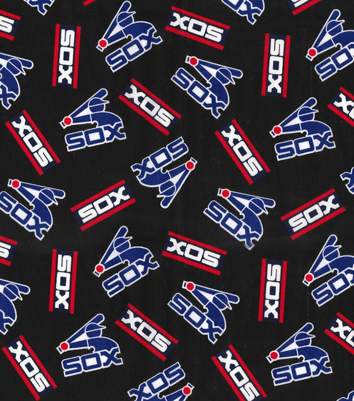 Chicago White Sox Fabric by the Yard Cotton Chicago White Sox - Etsy