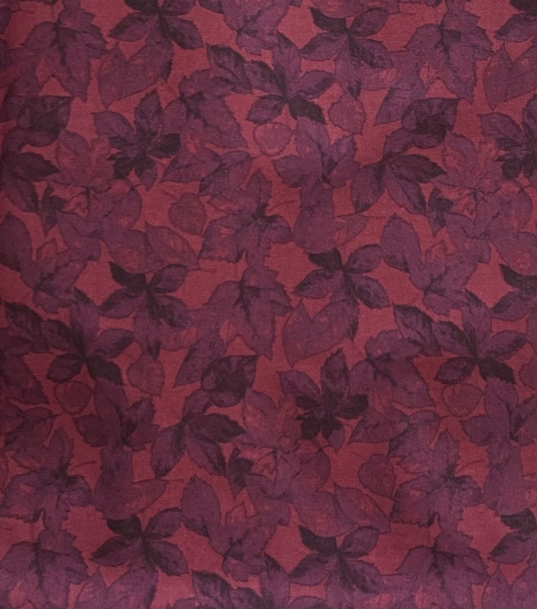 Burgundy Fabric by the Yard, Burgundy Leaf Fabric, Burgundy Leaves ...