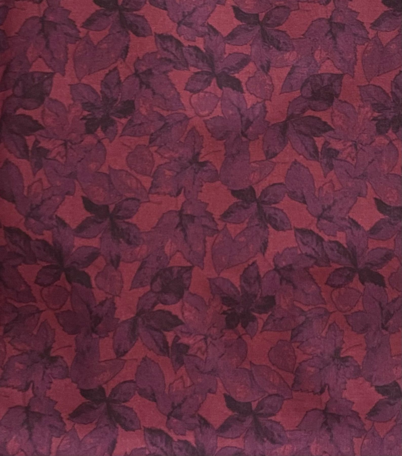 Burgundy Fabric by the Yard Burgundy Leaf Fabric Burgundy - Etsy