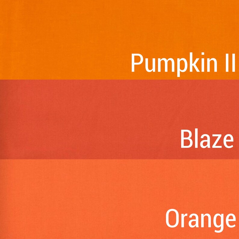 Solid Orange Cotton Fabric by the Yard Solid Orange Cotton | Etsy