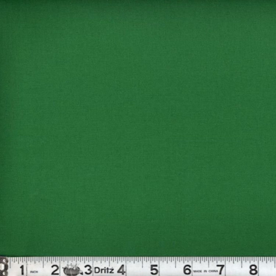 Solid Green Cotton Fabric by the Yard, Solid Green Fabric, Kelly Green ...