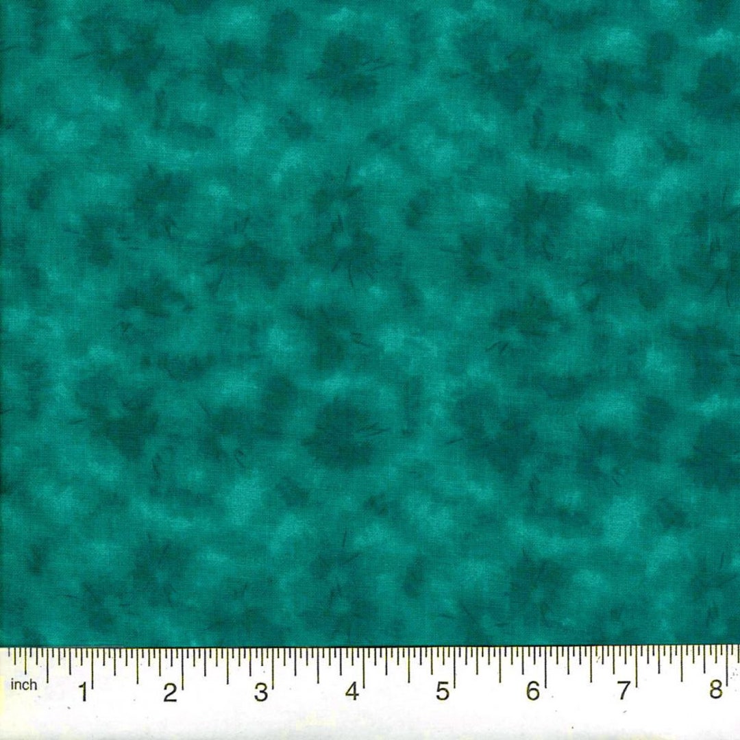 Teal Fabric by the Yard, Teal Marble Fabric, Teal Cotton Fabric, Teal ...