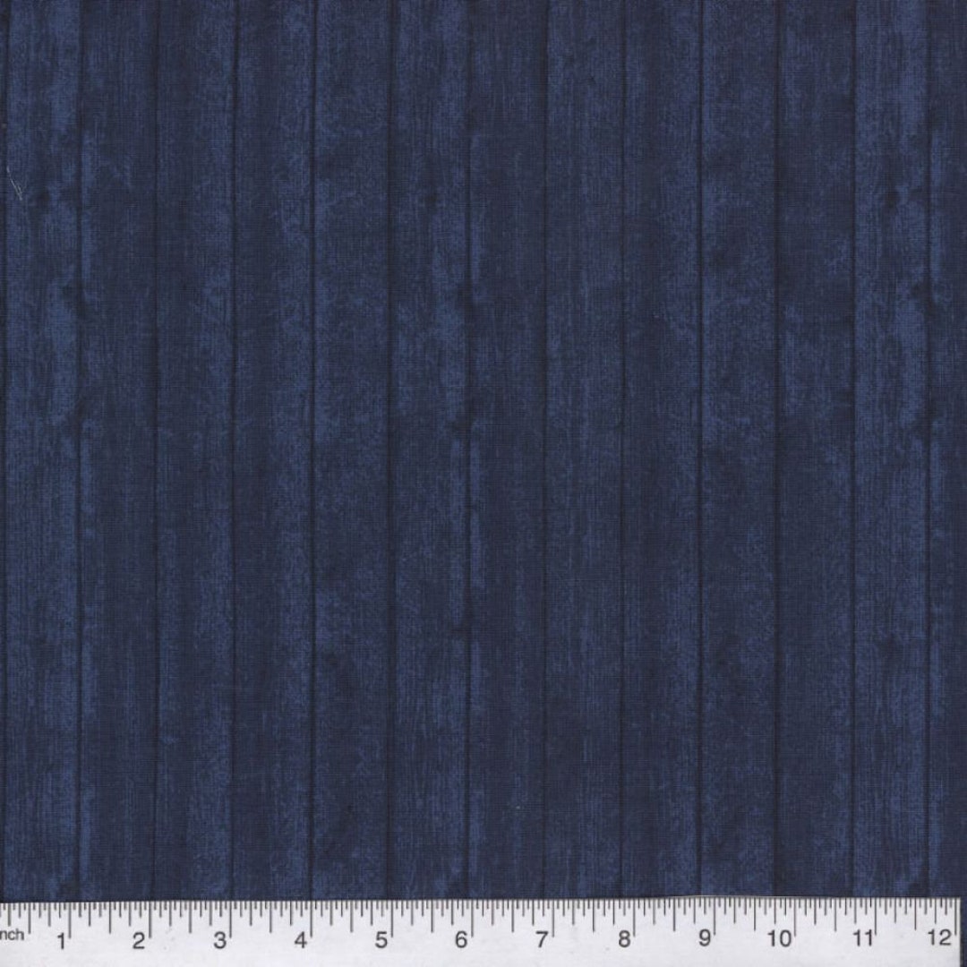Navy Blue Fabric by the Yard, Navy Blue Rustic Fabric, Navy Blue Wood ...
