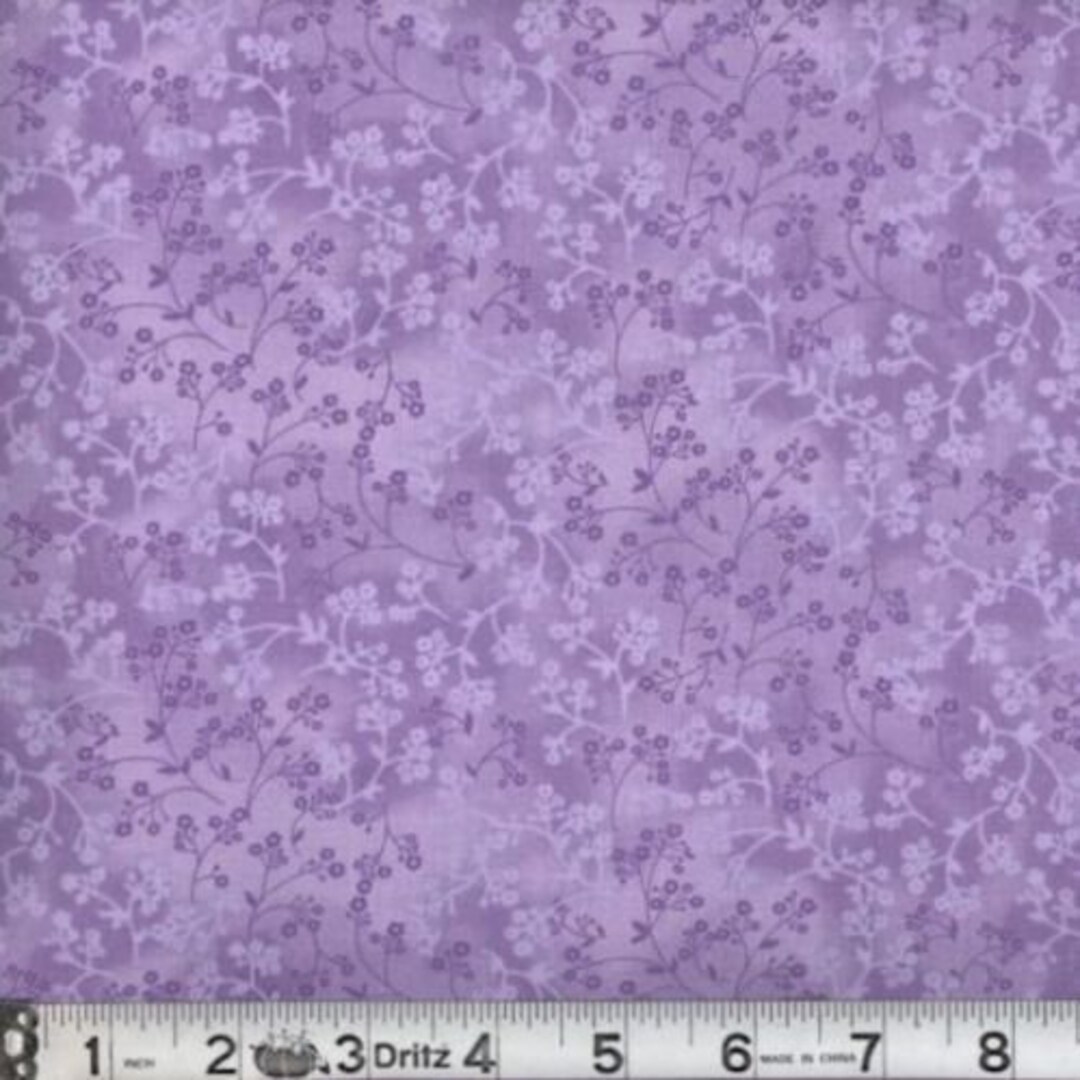 Purple Fabric by the Yard, Lavender Fabric by the Yard, Light Purple ...