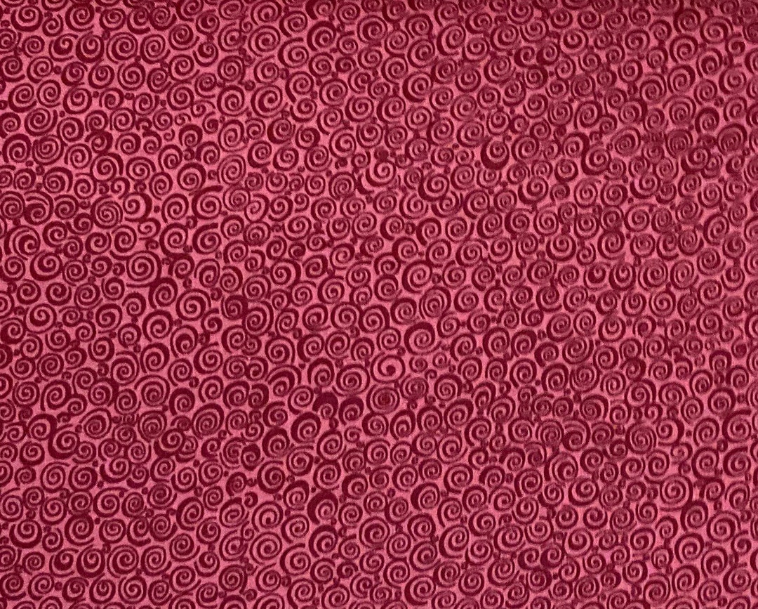 Burgundy Fabric by the Yard, Burgundy Cotton Fabric, Burgundy Swirl ...