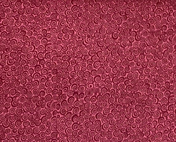 Burgundy Fabric by the Yard Burgundy Calico Fabric Burgundy | Etsy
