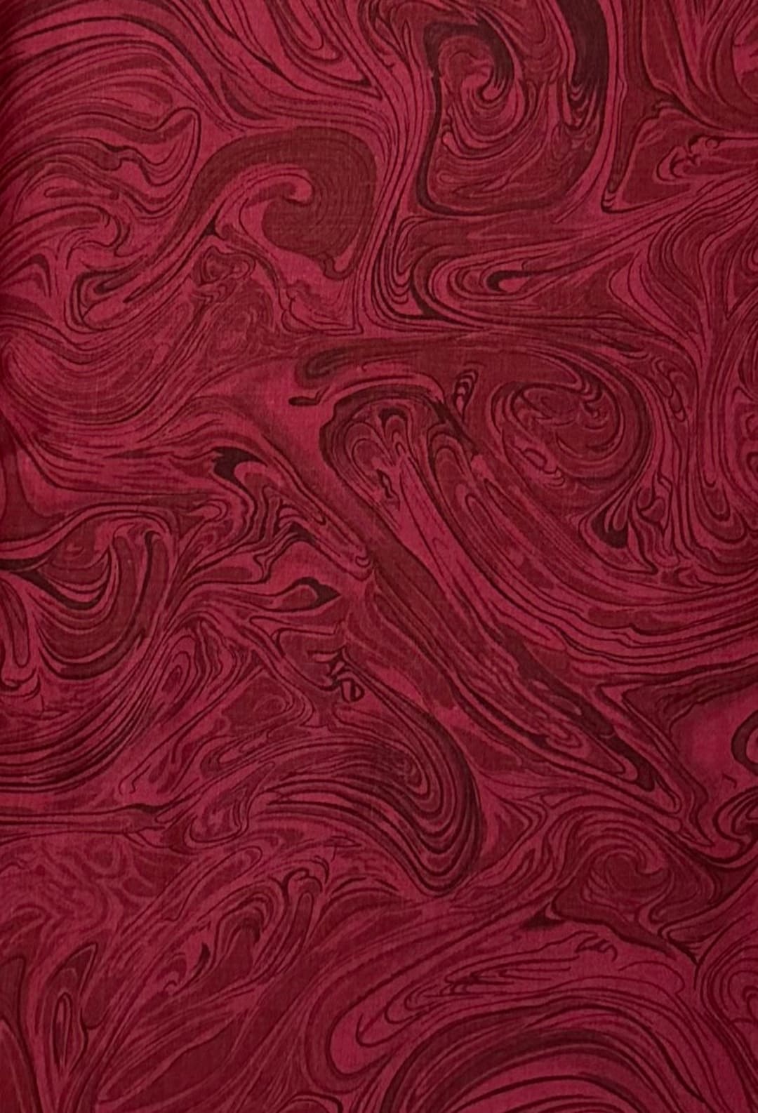 Burgundy Red Fabric by the Yard, Burgundy Marble Fabric, Burgundy Red ...