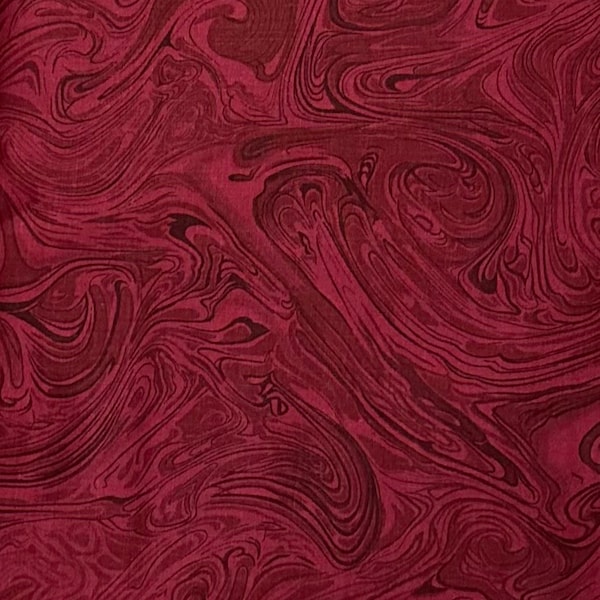 Damask Fabric Rococo Serpentine 1f by Muhlenkott Victorian Era Red Foil ...