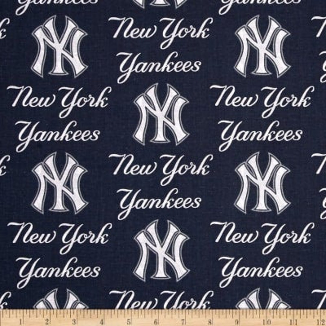 New York Yankees Fabric by the Yard, Cotton New York Yankees Fabric ...