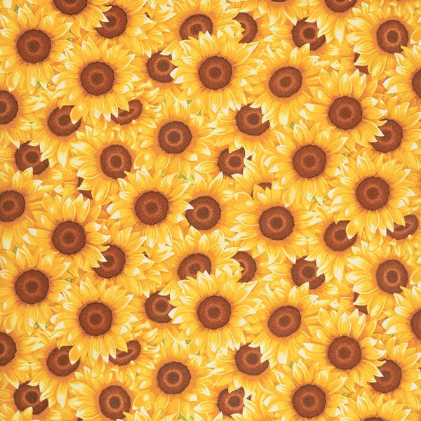 Sunflower Fabric by the Yard - Etsy