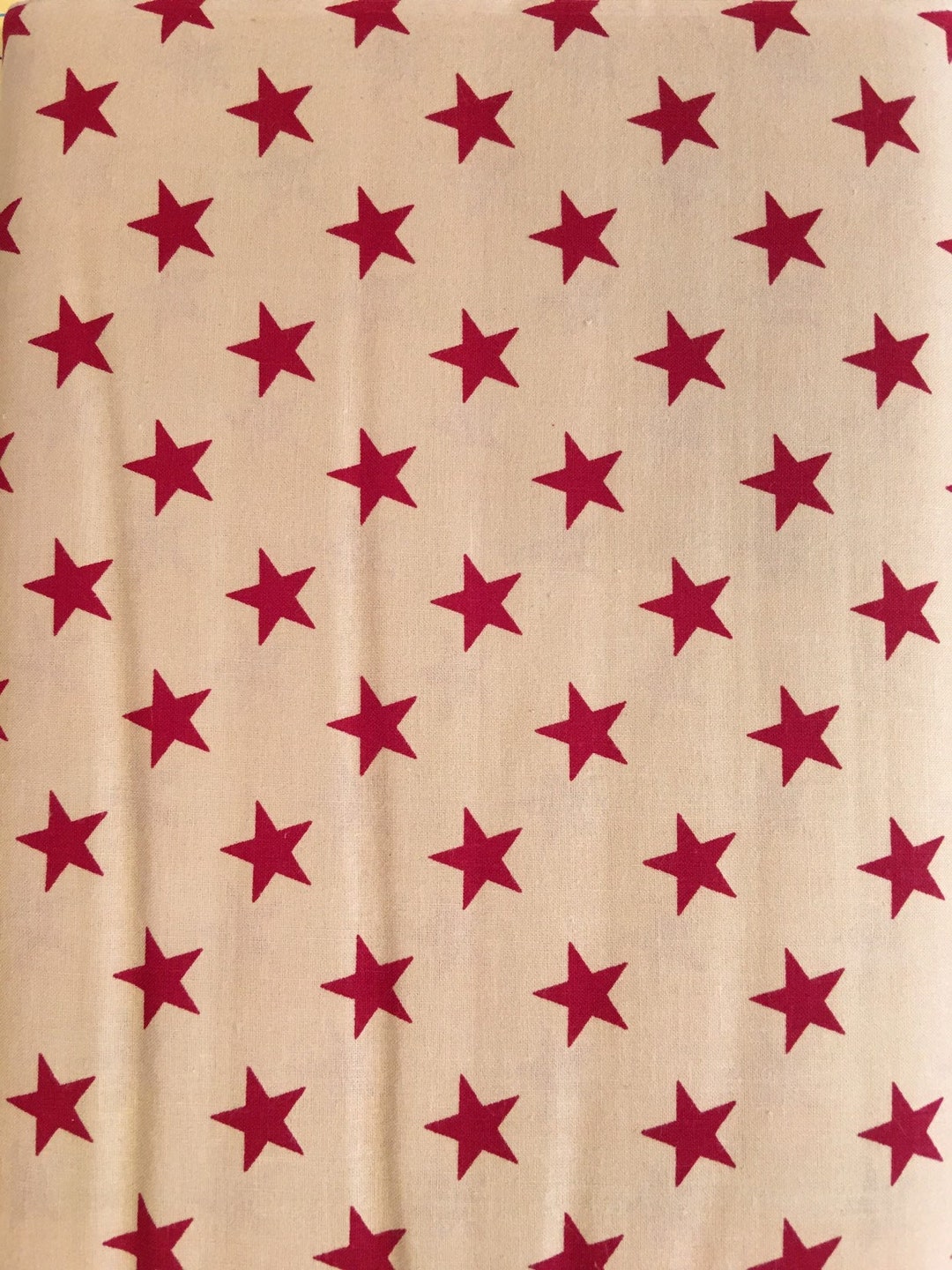 Patriotic Fabric by the Yard Red Stars Fabric Vintage - Etsy
