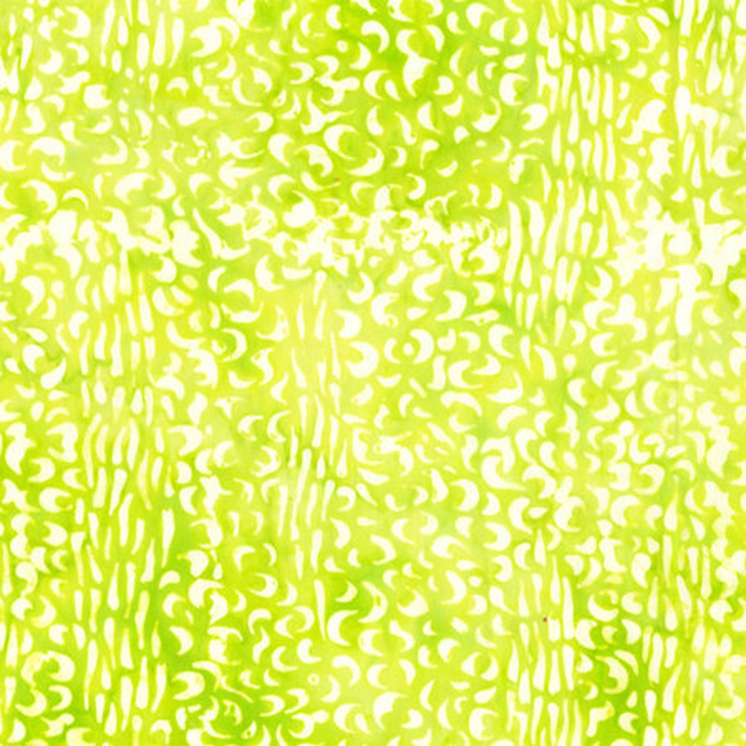 Green Batik by the Yard From Anthology Batiks, Lime Batik, Lime Green ...