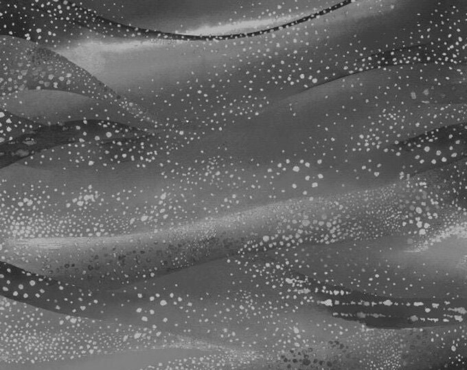Gray Fabric by the Yard by Freckle and Lollie Pacifica Textured Wave ...