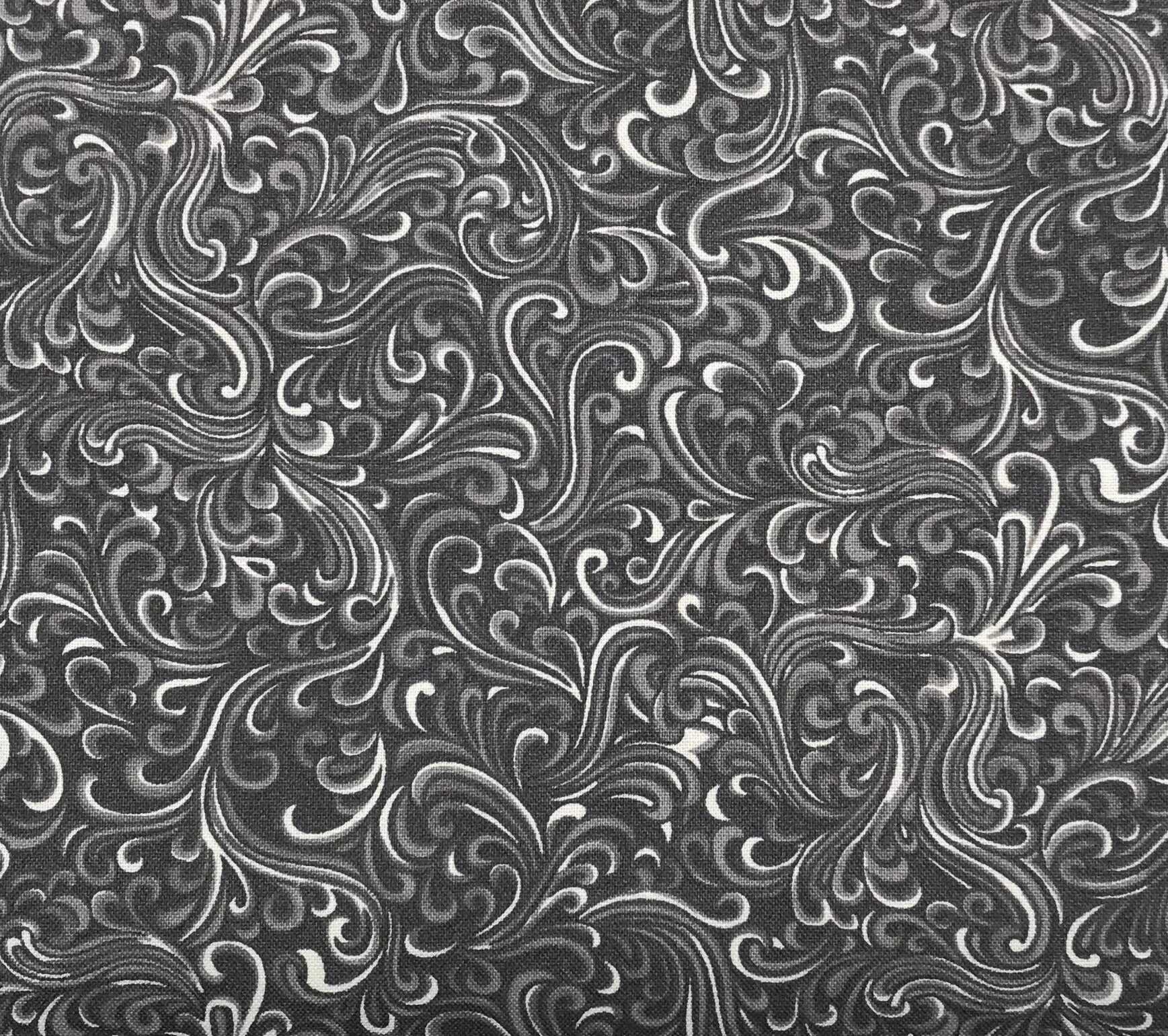 Gray Fabric by the Yard Gray and White Fabric Gray Cotton - Etsy