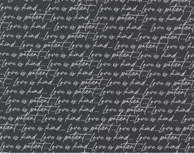 Handwriting Fabric by Moda Flirt, Script Fabric, Cursive Fabric, Black ...
