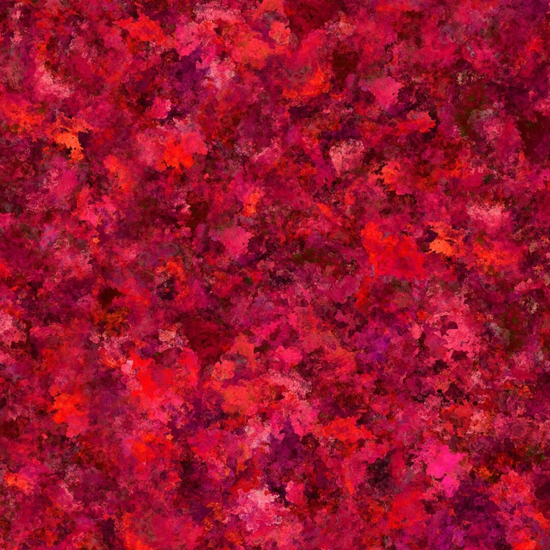 Red Fabric by the Yard Palette Patch Fabric Line Digitally Printed ...