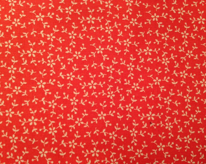 Orange Fabric by the Yard by Moda, Orange Flower Fabric, Orange Moda ...
