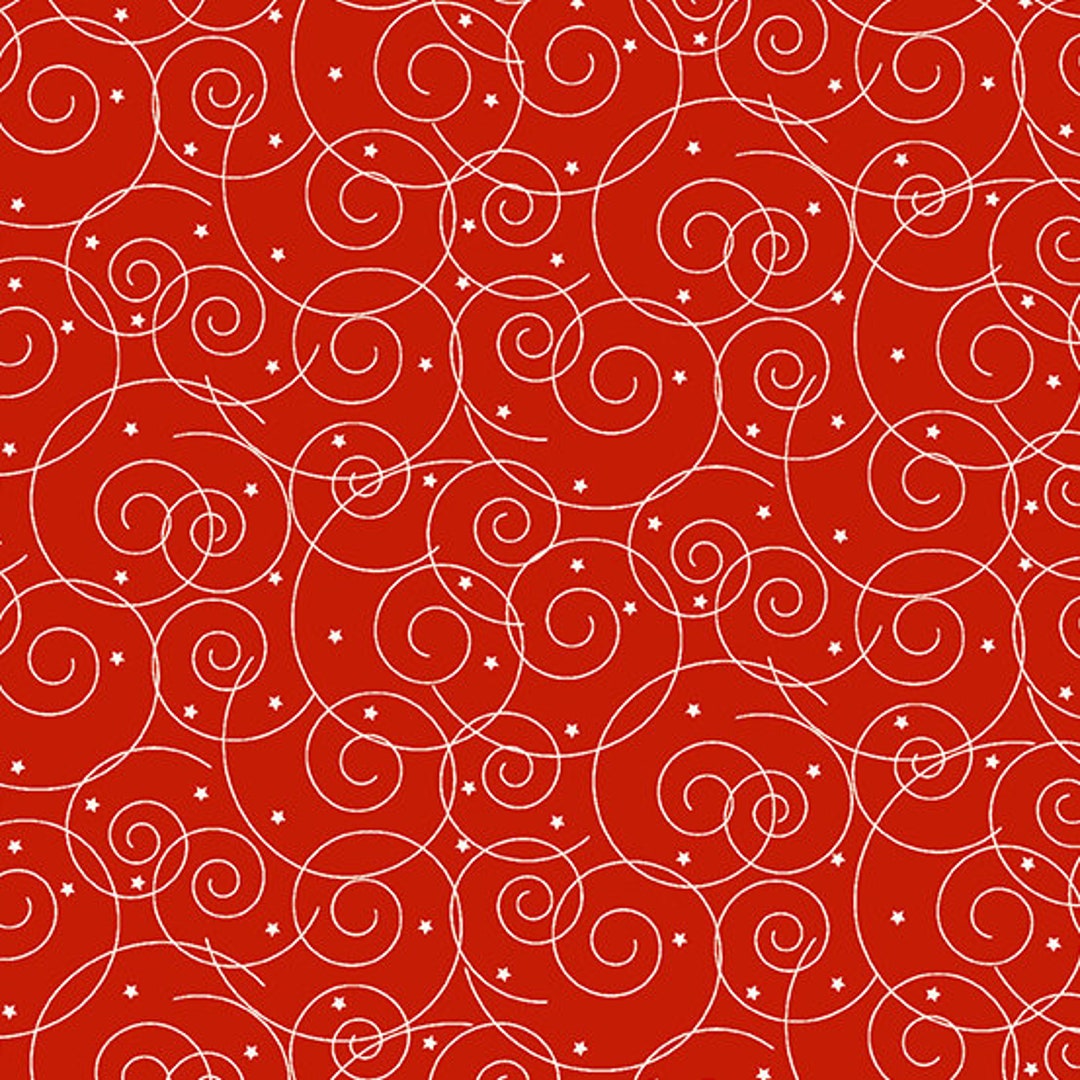 Red Fabric by the Yard From Andover Fabrics O Christmas Tree Fabric ...