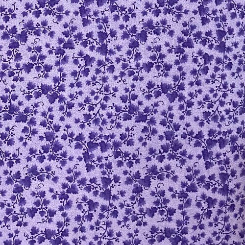 Purple Fabric by the Yard Purple Floral Fabric Purple Flower - Etsy