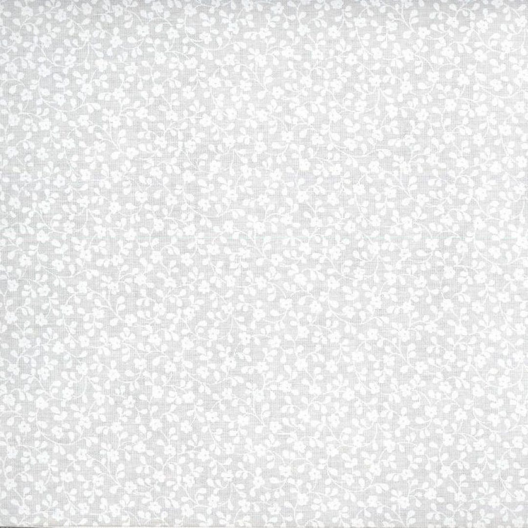 3 Yards White on White Floral Cotton Quilt Back Fabric 108 Inches Wide ...