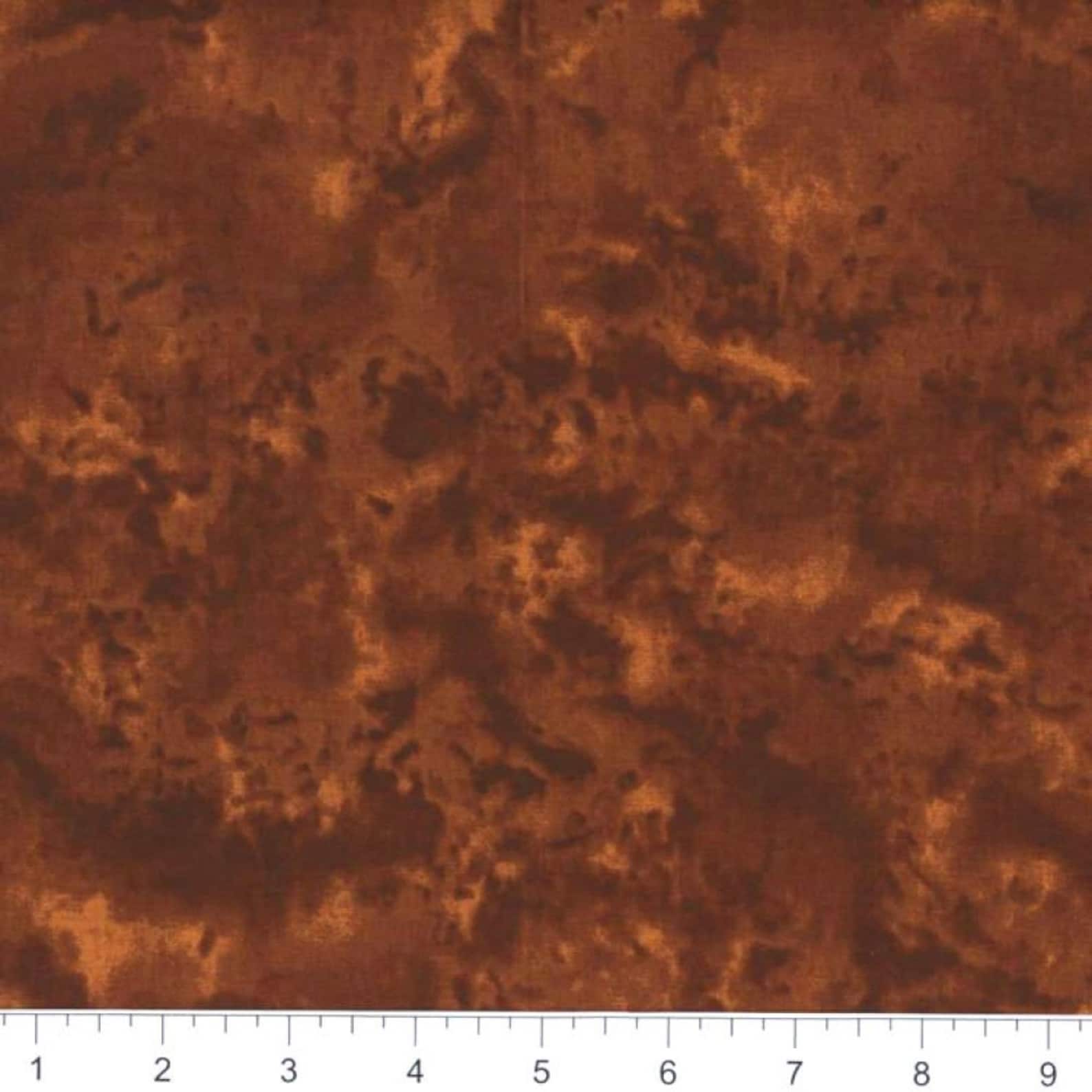 Rust Brown Fabric by the Yard, Rust Marble Fabric, Rust Fabric, Rust ...