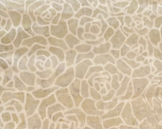Tan Batik Fabric by the Yard From Java Batiks by Island Batiks, Beige ...
