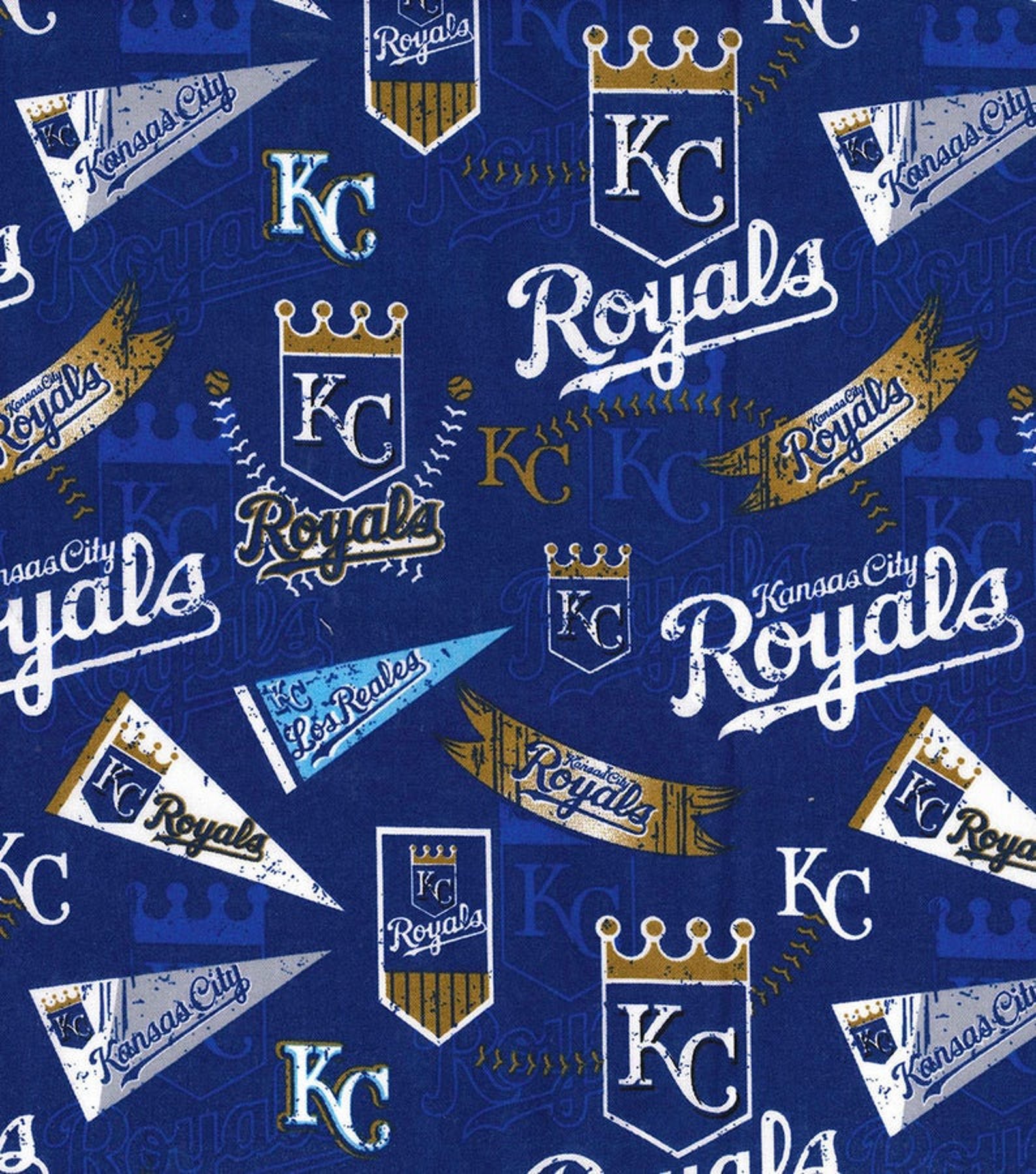 Kansas City Royals Fabric by the Yard Cotton Kansas City - Etsy