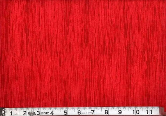 Red Fabric by the Yard Red Cotton Red Lines Fabric Red - Etsy