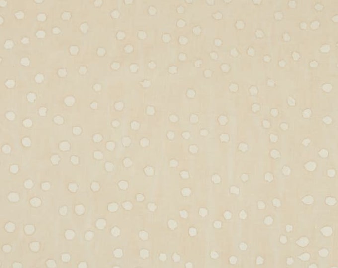 Cream Fabric by the Yard, Cream Dapple Dots by Marcus Fabrics, Cream ...