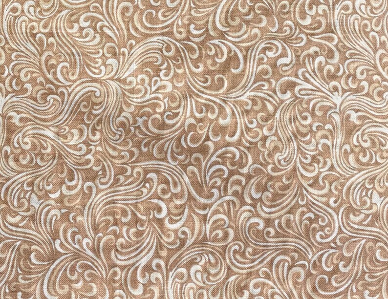 Tan Fabric by the Yard Tan Cotton Fabric Western Fabric | Etsy