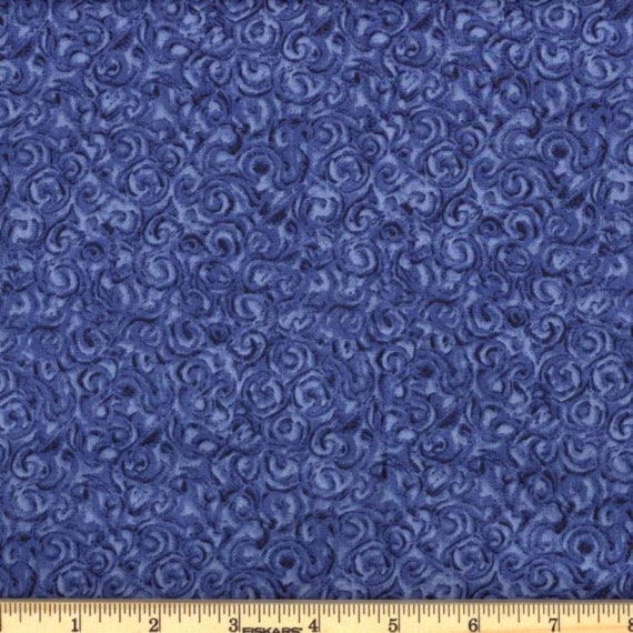 Navy Fabric by the Yard Navy Swirl Fabric by the Yard Navy - Etsy